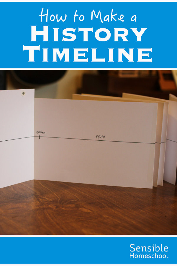 The Sensible Homeschool - How to Make a History Timeline