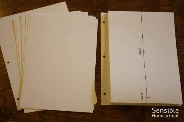 The Sensible Homeschool - How to Make a History Timeline