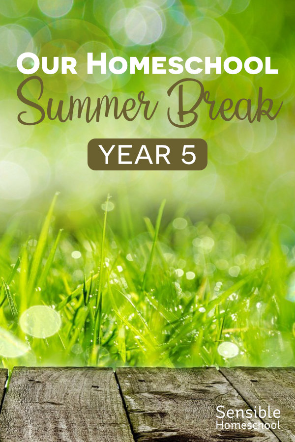 The Sensible Homeschool - Our Homeschool Summer Break – Year 5