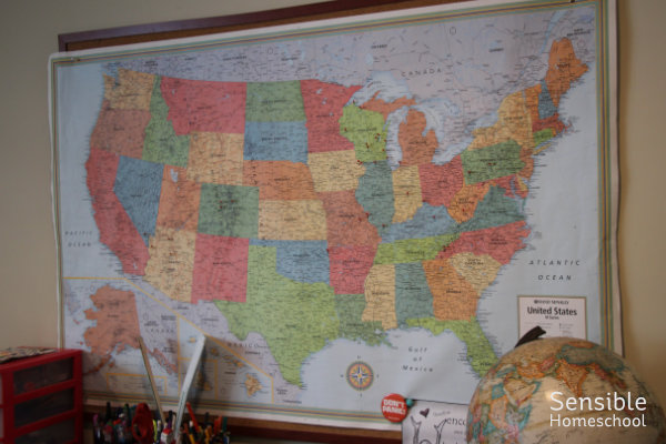 The Sensible Homeschool - A Tour of Our Homeschool: School Room