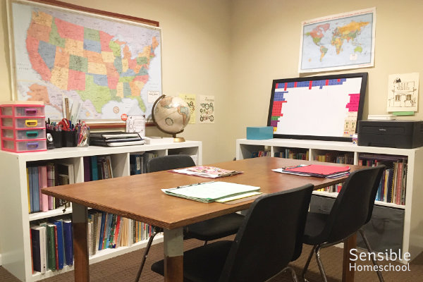 The Sensible Homeschool - A Tour of Our Homeschool: School Room