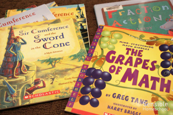 The Sensible Homeschool - A Tour of Our Homeschool: Math Shelves