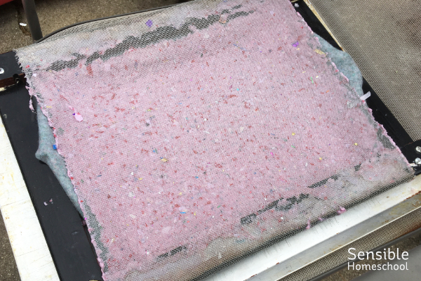 The Sensible Homeschool - How to Make Homemade Paper: A Tutorial with ...