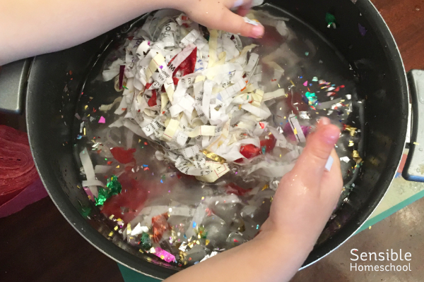 The Sensible Homeschool - How to Make Homemade Paper: A Tutorial with ...