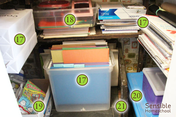 The Sensible Homeschool - A Tour of Our Homeschool: Art Closet