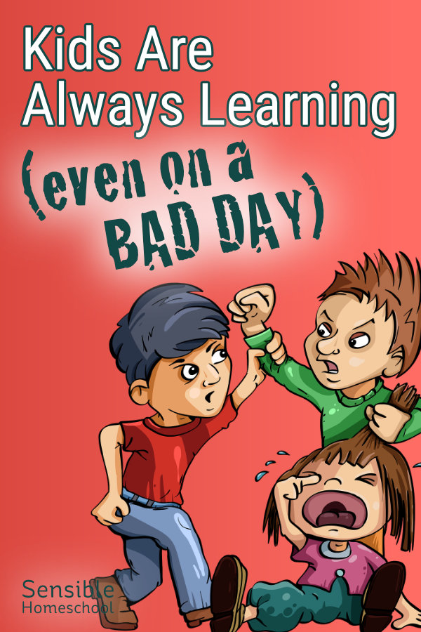The Sensible Homeschool - Kids Are Always Learning (Even on a Bad Day)